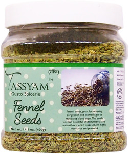 Tassyam Fennel Seeds 400g | Jumbo Pack Saunf Small Price in India - Buy ...