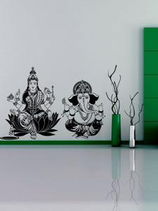 ALLURE 88 cm Laxmi Mata & Ganesh ji Self Adhesive Sticker Price in ...