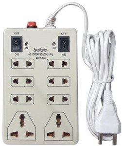 NTTP Power Strip Extension Board Cord 2 Meter Long Wire 8 Socket ...