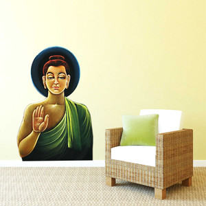 Impression Wall 53 cm lord Buddha Self Adhesive Sticker Price in India ...