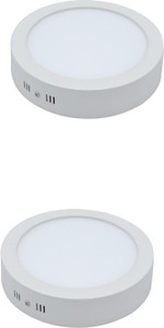 GALAXY 12 watt Led Surface round warm white pack of 2 Ceiling Light ...
