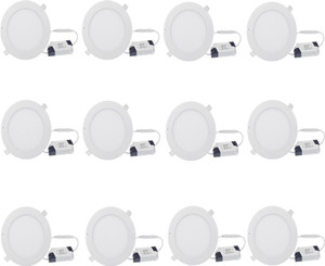 GALAXY 12 watt LED Round Slim Panel Light False Ceiling POP DownLight ...