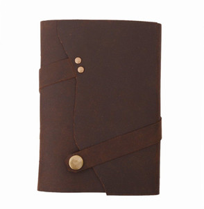 Rjkart Handmade Dark Brown Leather Diary A5 Diary Unruled 200 Pages ...