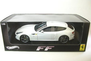 HOT WHEELS Ferrari Ff V12 4 Seater Pearl White Elite Edition 1/18 ...