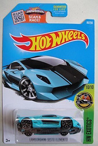 HOT WHEELS 2016 HOT WHEELS HW EXOTICS 10/10 TEAL LAMBORGHINI SESTO ...