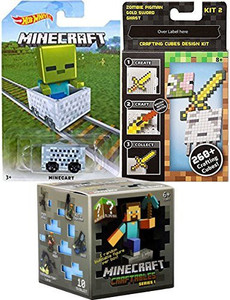 AYB Products MineCart Hot Wheels ride-on Cube Box car + Minecraft ...