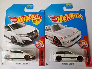 Generic 2017 Hot Wheels Then And Now - '16 Honda Civic Type R (White ...