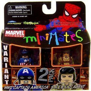 Minimates Marvel Series 27 Mini Figure 2-Pack Ultimate Ww2 Captain ...