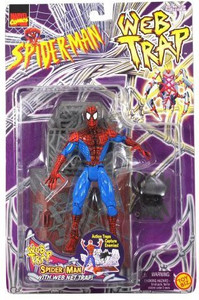 MARVEL Comics Year 1997 Spider-Man Web Trap Series 5-1/2 Inch Tall ...