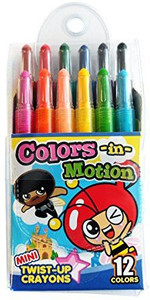 Generic 12 MINI Twist-up Crayons, Colored Pencils, Kids Crayon, Adult ...