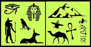 Auto Vynamics - STENCIL-EGYPTSET01-20 - Detailed Egyptian ...