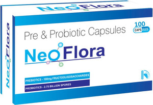 neoflora Pre & Probiotic Supplement - Better Digestion - Gas Relief ...