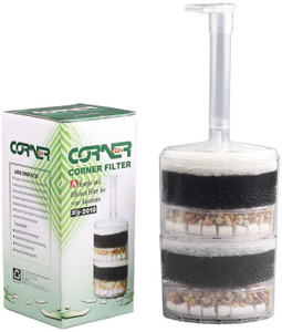 FlikFinz Internal Aquarium Corner Filter (Bio Media & Sponge Included ...