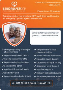 Senior Safety App , GPS Tracker, Fall Alerts & More 1 Device(License ...