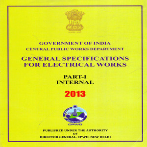 CPWD General Specifications For Electrical Works Part-I Internal: Buy ...
