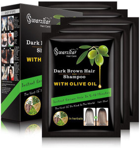 Swarzstar Dark Brown Hair Colour Shampoo , Dark Brown - Price in India ...