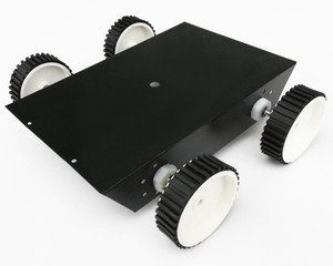 Kit4Curious 4 Wheel 2 Motor drive Large Metal Chassis with geared ...