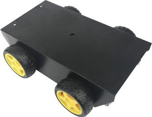 Kit4Curious 4 Wheel drive Big Metal Chassis with Motors and wider ...