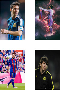 Leo Messi Poster Set of Four Posters | Leo Messi poster for room | Leo ...