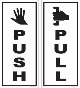 NPLABEL Push Pull Aluminium Label - Sticker Multicolor Self Adhesive ...