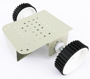 Kit4Curious 2 Wheel Drive Metal Chassis with Geared Motors, wheels ...