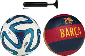 ALEN Brazuca Blue + Barssa Red Combo Football + Pump Football Kit - Buy ...