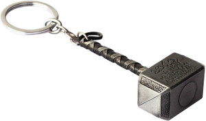 FAMEUS Thor Mjolnir Key Ring - Marvel Thor - Ragnarok Metal Key Chain ...