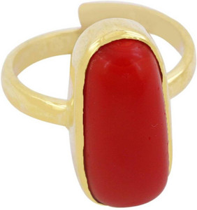 Shopping Jaipur Gemstones Ring 4.25 Ratti Red Coral (Moonga)GEMSTONE ...