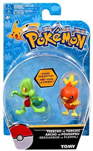 POKEMON Pokemon Action Pose Treecko Vs Torchic 2 Mini Figure 2-Pack ...