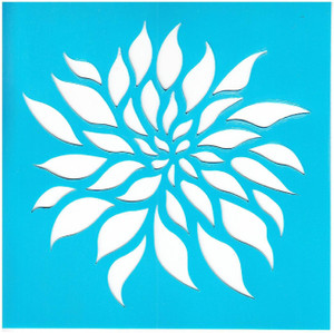 OASIS Stencilosis Art & Craft Plastic Stencils (Blue) 6 INCH - 05 ...