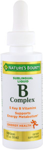 Nature's Bounty B-Complex, Sublingual Liquid, 2 fl oz (59 ml) Price in ...
