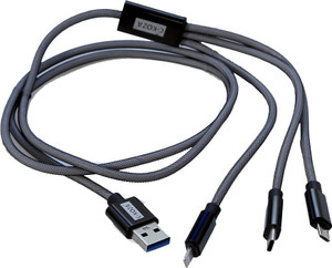 C KOZA Lightning Cable 1 m 3 In ONE C-08 Micro USB, 8-Pin Lightining ...