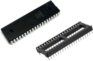 e4u AT89S52 8051 8 Bit 33Mhz Microcontroller IC DIP 40 + IC Base ...