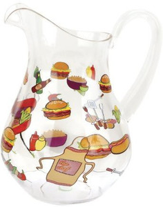 C.R. Gibson C.R. Gibson Lolita Acrylic 3-Quarter Pitcher, Backyard BBQ ...