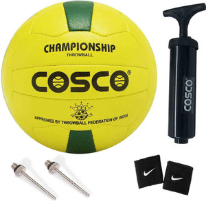 COSCO Championship Throwball Size-5 ( Color on Availability) With Ball ...