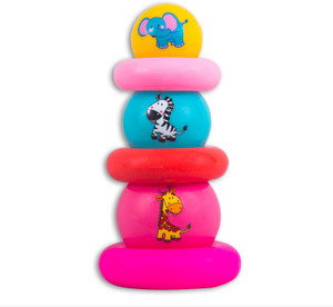 The Kiddy Depot Rainbow Stacked Ball Set For New Born Kids - Rainbow ...