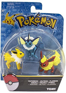 Hot Topic Official Packaged Pokemon Eevee Eeveelutions 3 Pcs. Exclusive ...