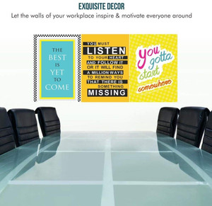 Motivational Posters for Office and Study Room - Set of 3 Inspirational ...