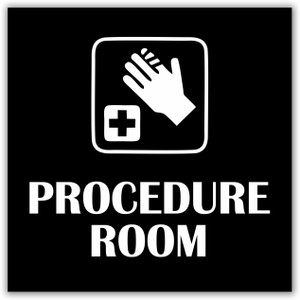 signEver Procedure Room Sign Bord Medical Collage Hospital Signage ...