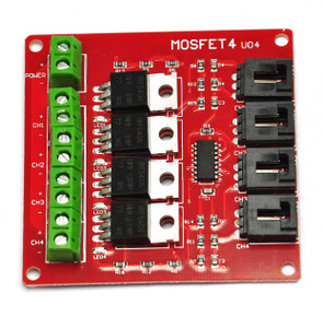 KitsGuru Four Channel 4 Route MOSFET Button IRF540 V2.0 + MOSFET Switch ...