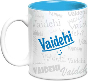 My Gifts Zone Vaidehi Name Gift Ceramic Inside Blue Gifts For Birthday ...