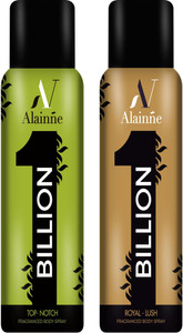 ALAINNE Billion Top- Notch & Royal - Lush Combo Deodorant Spray - For ...