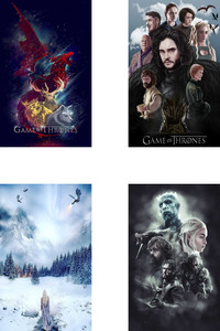 Game of Thrones Combo Poster set of Four Posters - game of thrones ...