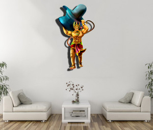 wall murals and decors 60 cm Lord Hanuman Wall Stickers Jai Sriram (60 ...