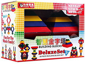 Genrc Ocamo Rhombus Variety Changeable Pyramid Building Blocks Tower ...