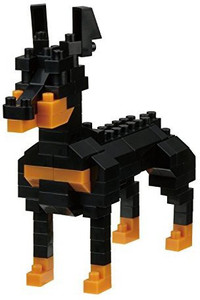 Genrc Nanoblock Doberman Building Set Construction Toy, Bricks, Brown ...