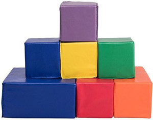 Genrc Building Blocks Soft Foam Stacking Educational Baby Toy - 7 ...