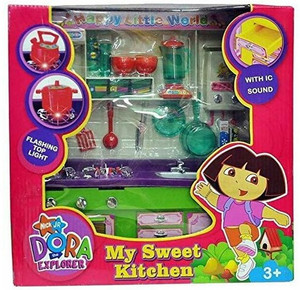 welkins Dora kitchen set cooking toy with, accessories - Dora kitchen ...