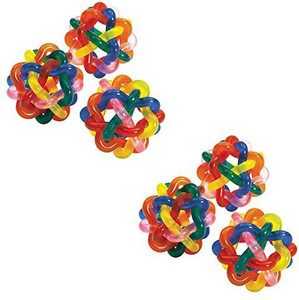 FUN EXPRESS Colorful Intertwined Rubber Balls (2-Pack of 12) - Colorful ...