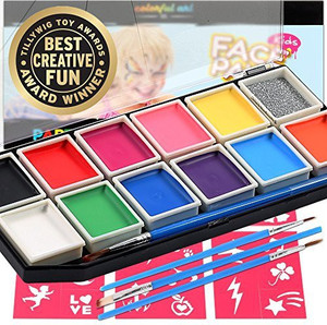 Colorful Art Co Face Paint - Award Winning Professional 12 Color Mega ...